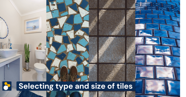 What to consider when selecting type and size of tiles | Fundi Link